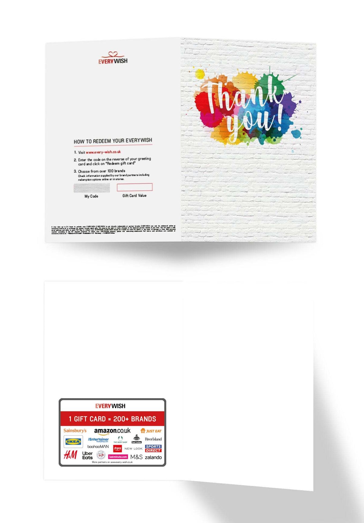 EVERYWISH gift card – 200+ brands – gift voucher - £15 to £150 ...