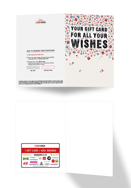 EVERYWISH gift card – 200+ brands – for all your wishes - £15 to £150 ...