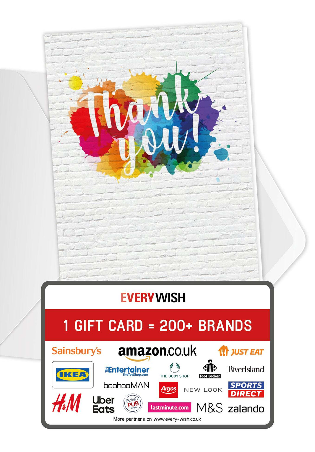 The Gift Card redeemable for more than 200 brands - EVERYWISH UK