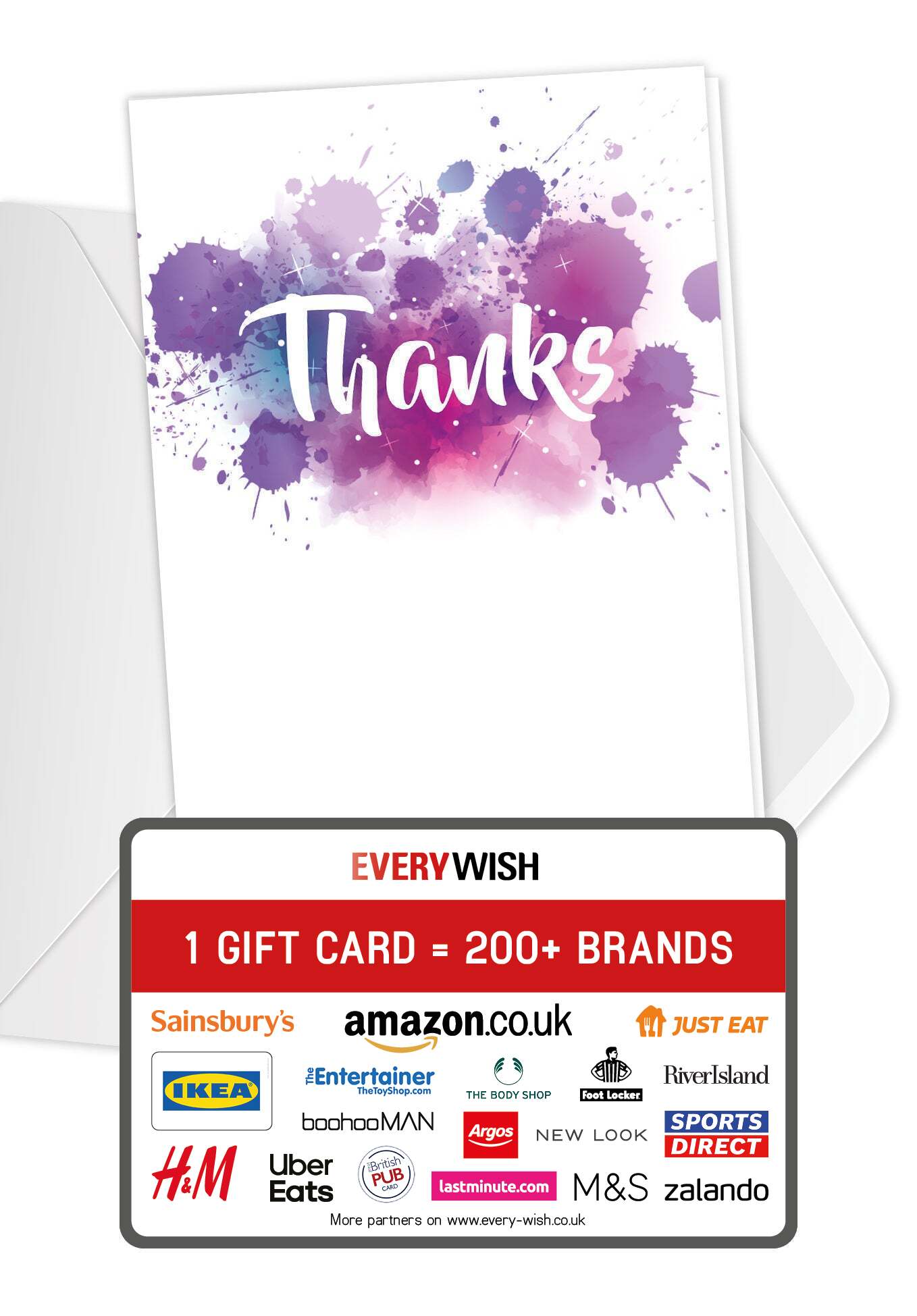 EVERYWISH gift card – 200+ brands – thank you gift voucher - £15 to £ ...