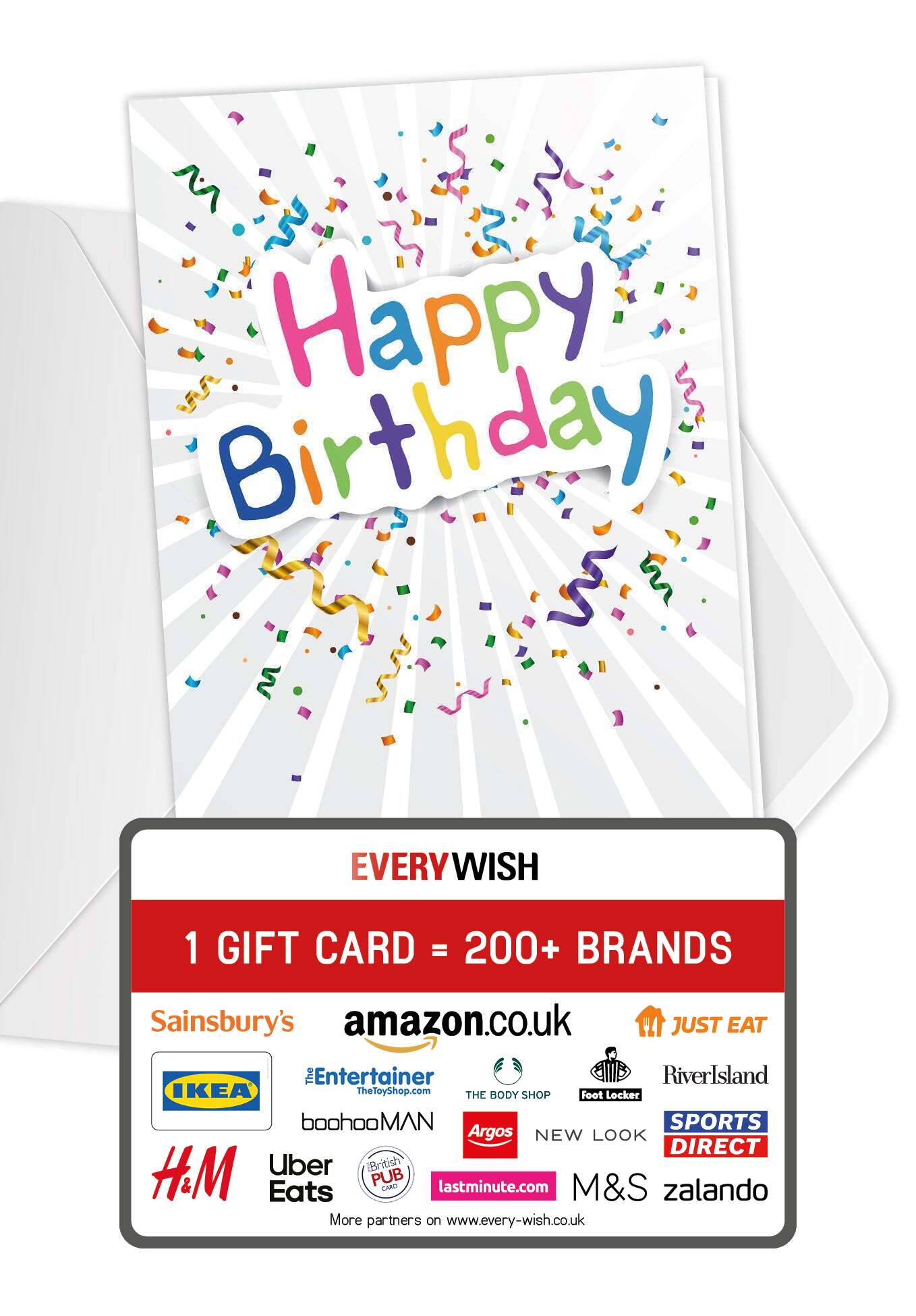 The Gift Card redeemable for more than 150 brands - EVERYWISH UK