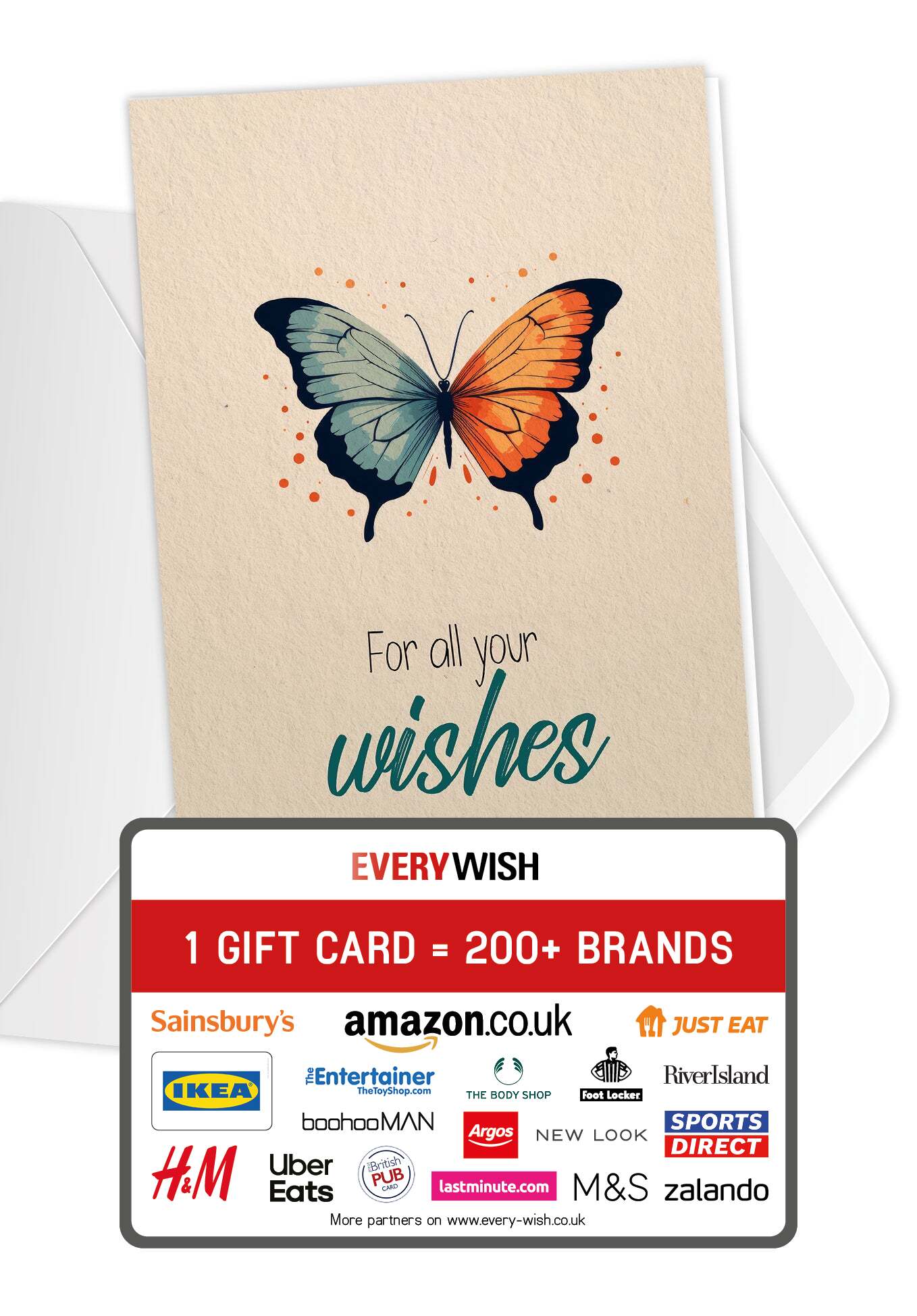 EVERYWISH gift card - 200+ brands - gift voucher - £15 to £150 ...