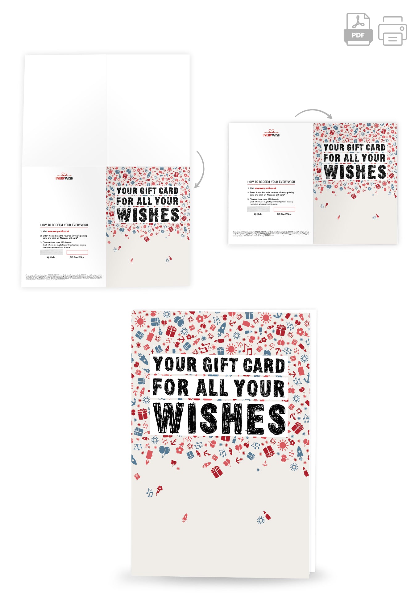 EVERYWISH gift card – 200+ brands – for all your wishes - £15 to £150 ...