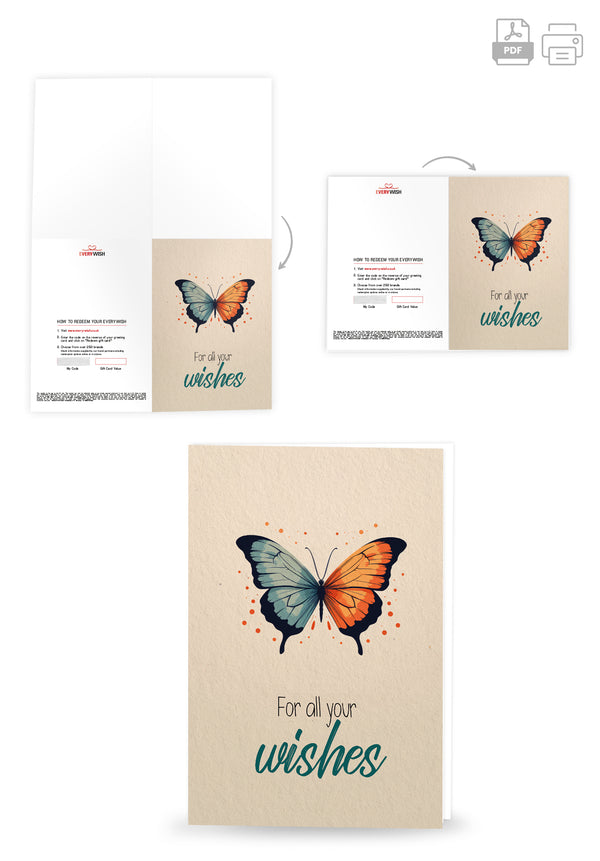 EVERYWISH gift card - 200+ brands - gift voucher - £15 to £150 ...