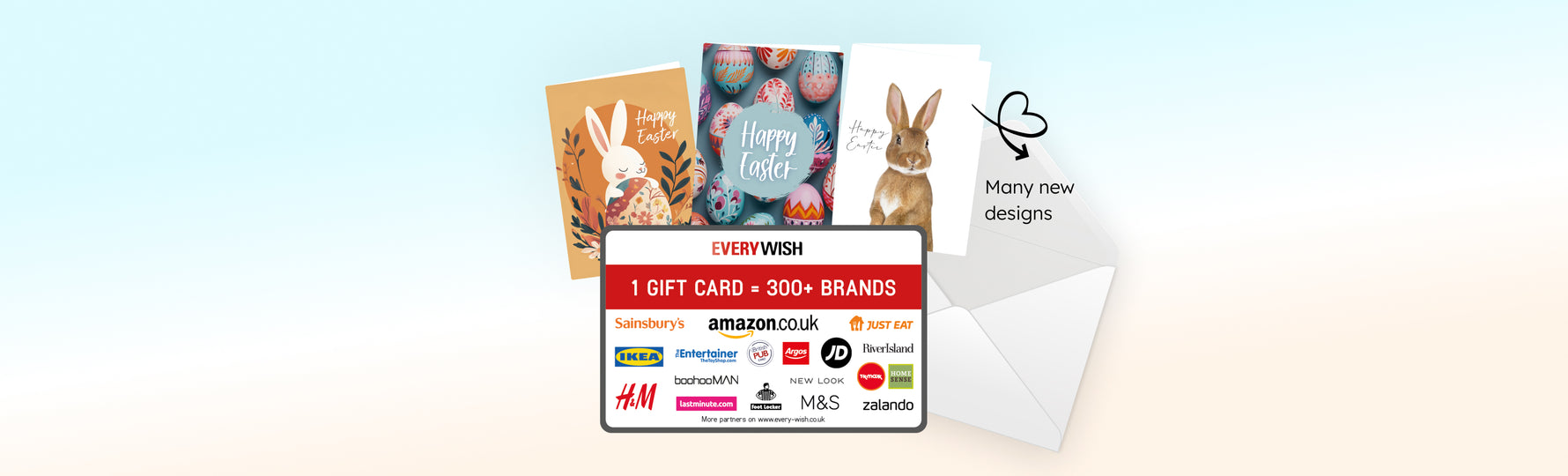 The Gift Card redeemable for more than 300 brands - EVERYWISH UK ...