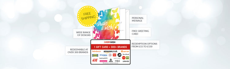 The Gift Card redeemable for more than 300 brands - EVERYWISH UK ...